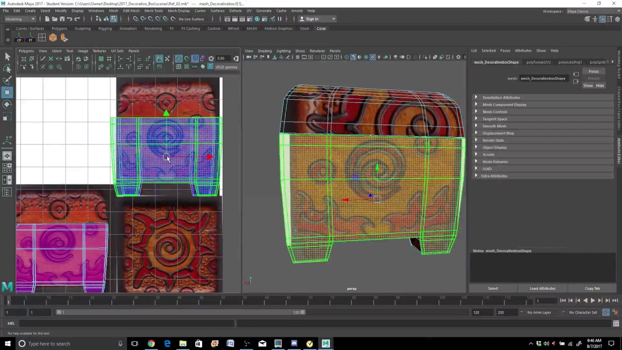 Maya 2017: Decorative Box: Part 4 - YouTube