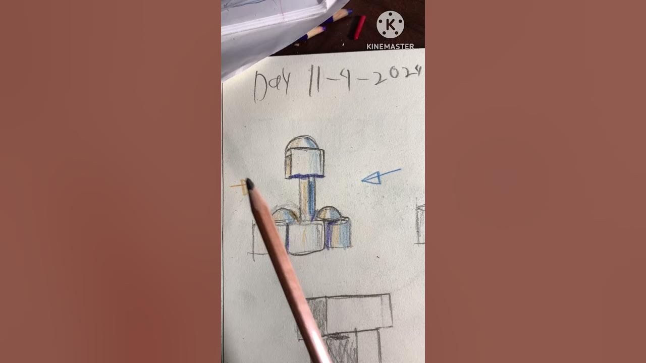 Day two of drawing basic shapes - YouTube