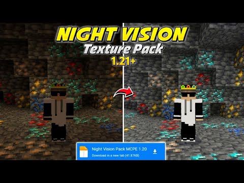 Night Vision Texture Pack For Minecraft Pe 1.21+ \\ Night Vision For ...