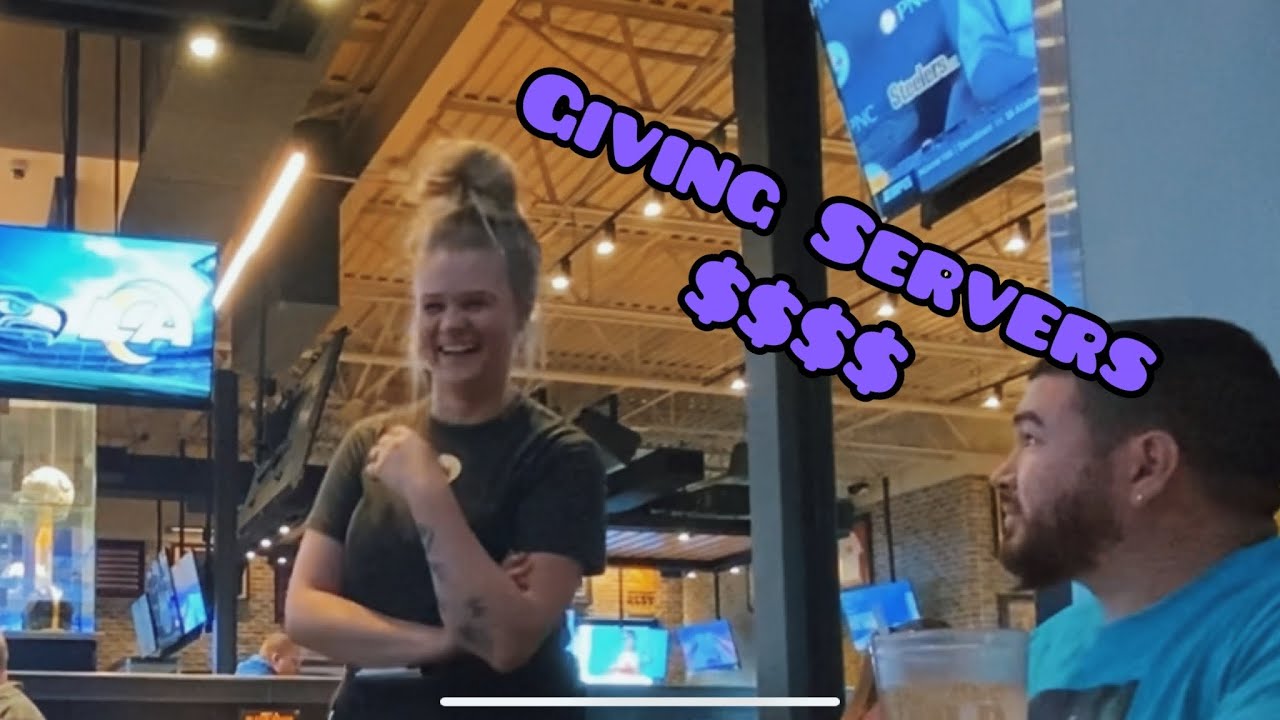 Tipping Waitresses Hundreds! - YouTube