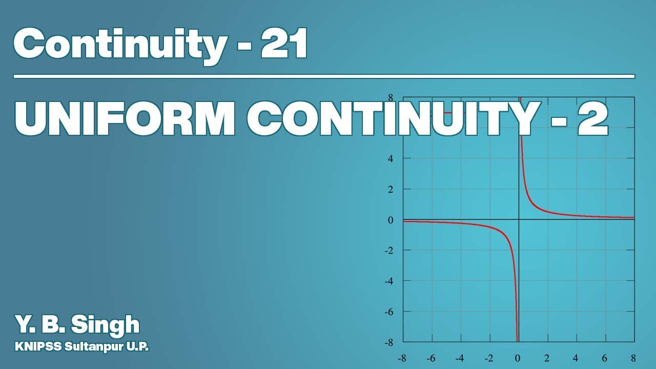Continuity 21 - UNIFORM CONTINUITY 2/2 | Y.B. Singh, KNIPSS Sultanpur ...
