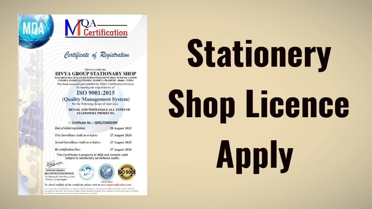 Stationery Shop ki business k liye knse license lagtha hai | How to ...
