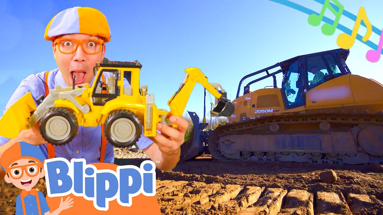 Blippi's Bulldozer Song | BRAND NEW Blippi Excavator Construction Songs ...