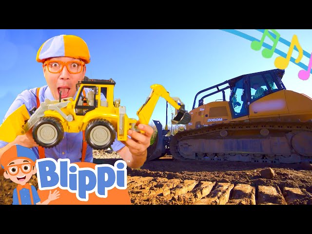 Blippi's Bulldozer Song | BRAND NEW Blippi Excavator Construction Songs ...