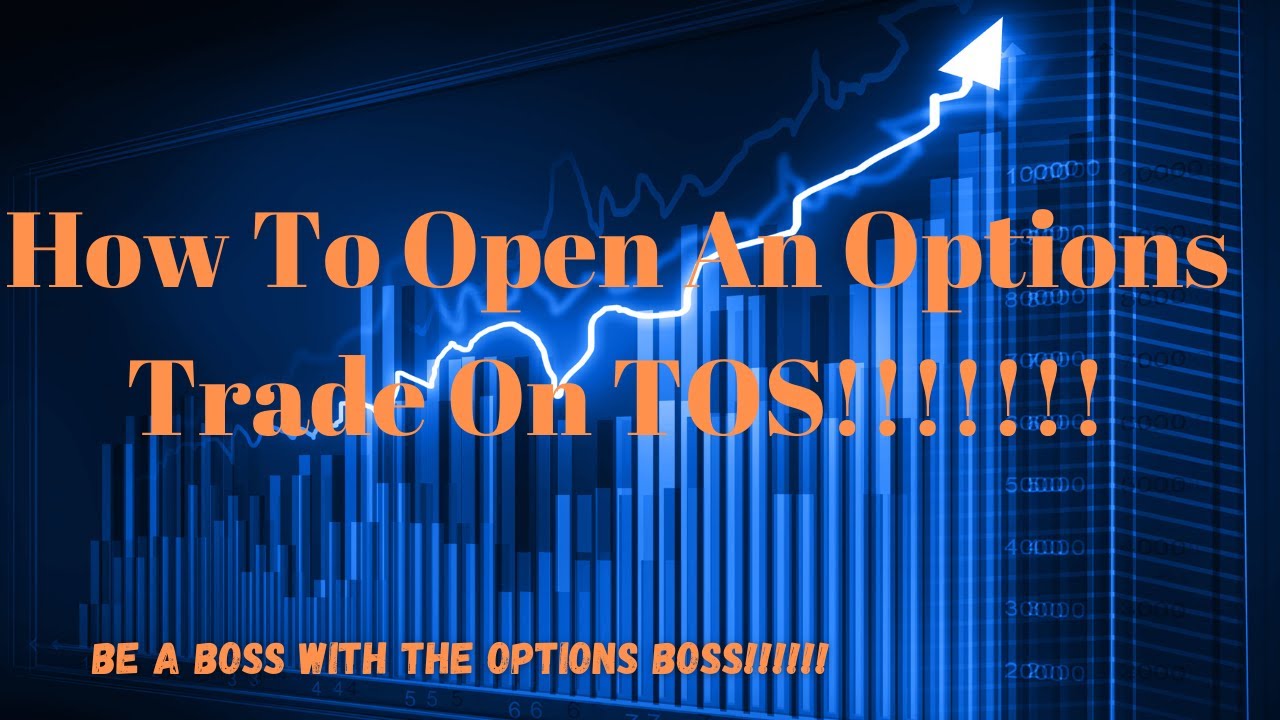 How To Enter An Options Trade On ThinkOrSwim (Options Trading) - YouTube