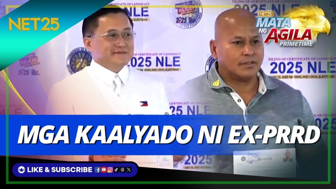 Naghain na ng COC ang mga kaalyado ni Ex-PRRD na tatakbong Senador ...