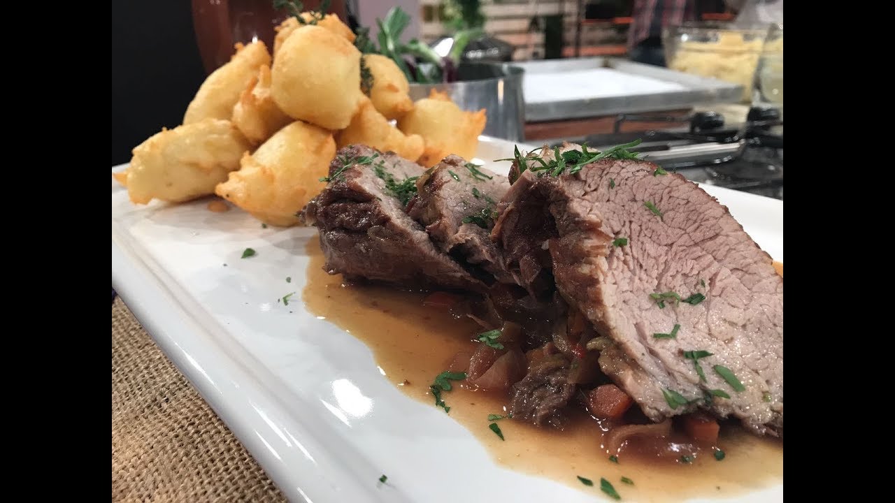 Peceto de cerdo con papas dauphine - YouTube