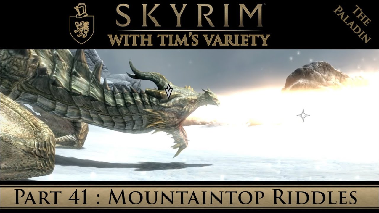Skyrim Paladin, Part 41 : Mountaintop Riddles - YouTube
