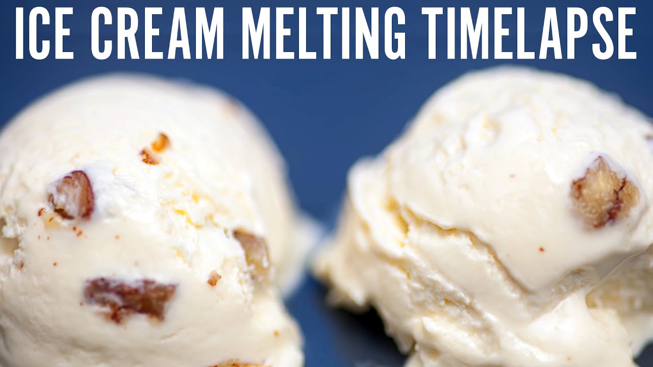 Melting Ice Cream Time-lapse in 4K - YouTube
