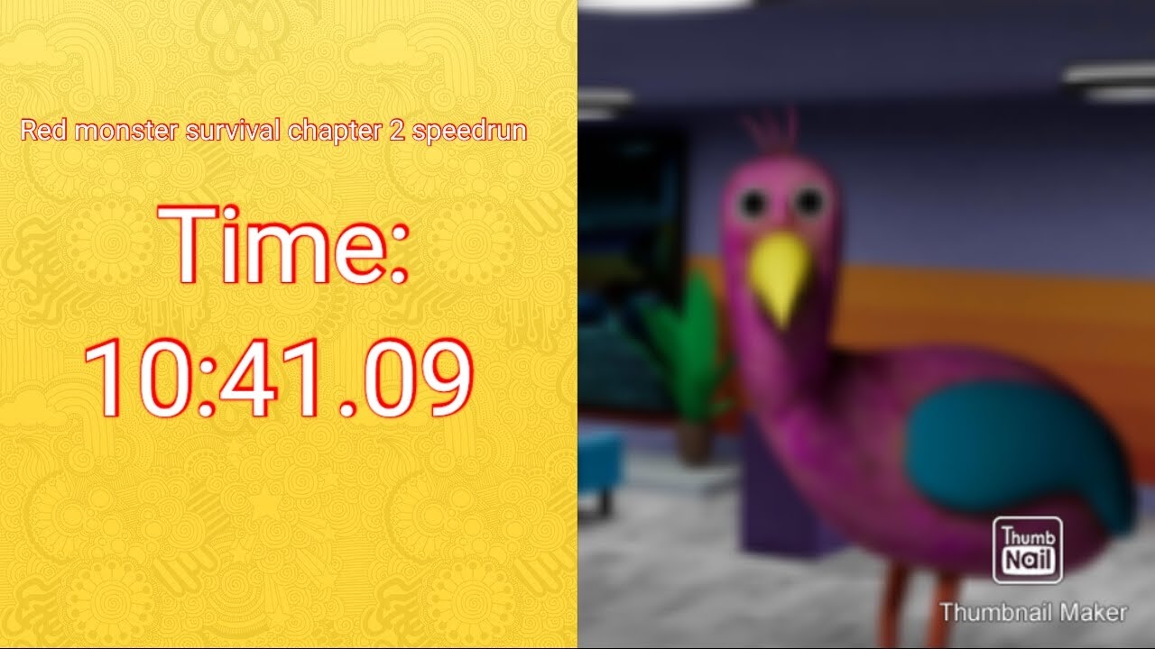 Red monster survival chapter 2 gameplay speedrun all chapters - YouTube