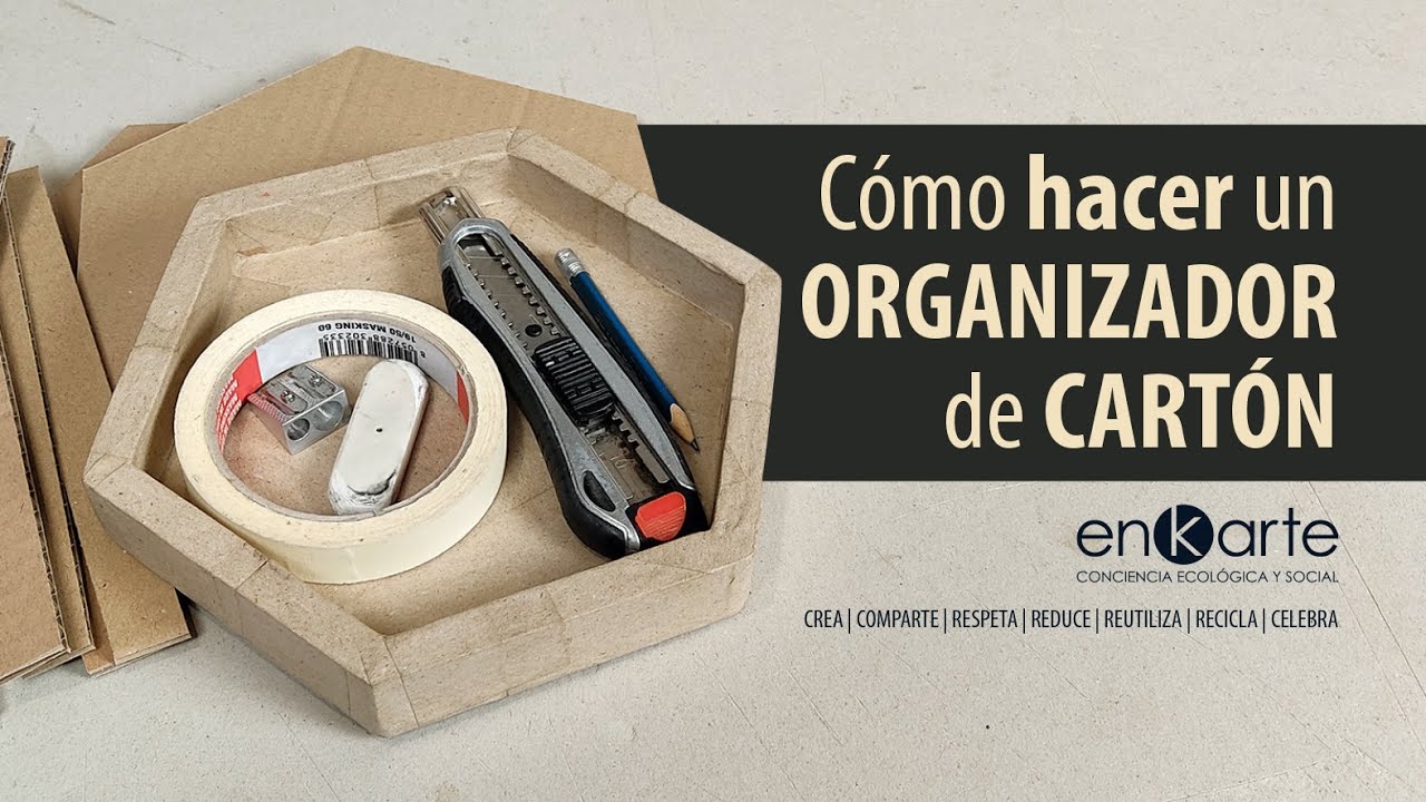 DIY: Cómo HACER un ORGANIZADOR de CARTÓN ♻️ Ideas fáciles y económicas ...