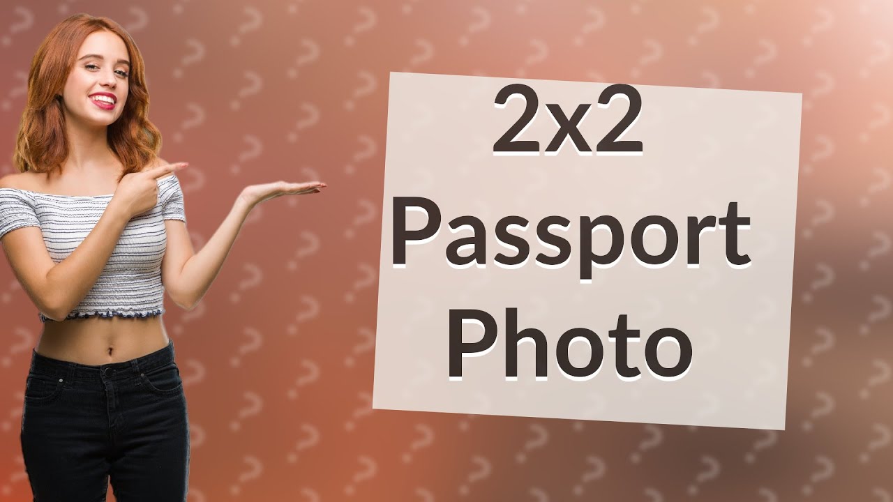 How to make a 2x2 passport photo? - YouTube