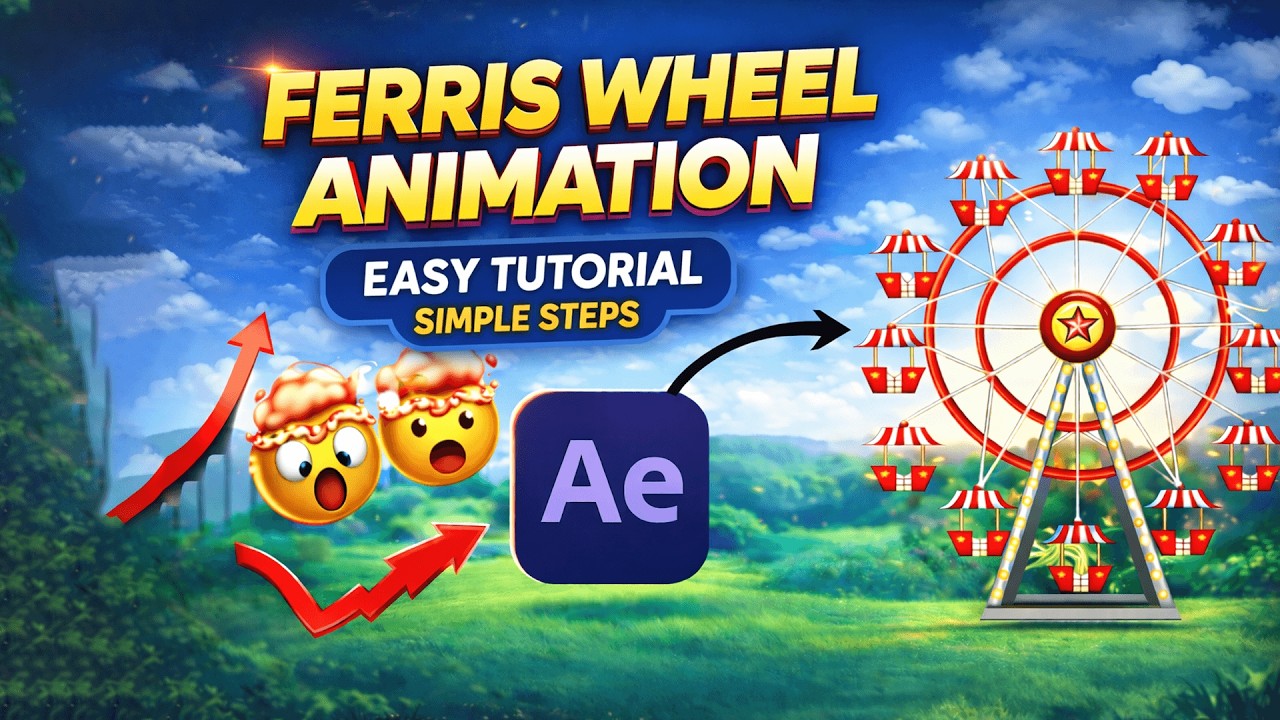 Ferris Wheel Animation in After Effects | Simple Steps (Hindi) | Easy ...