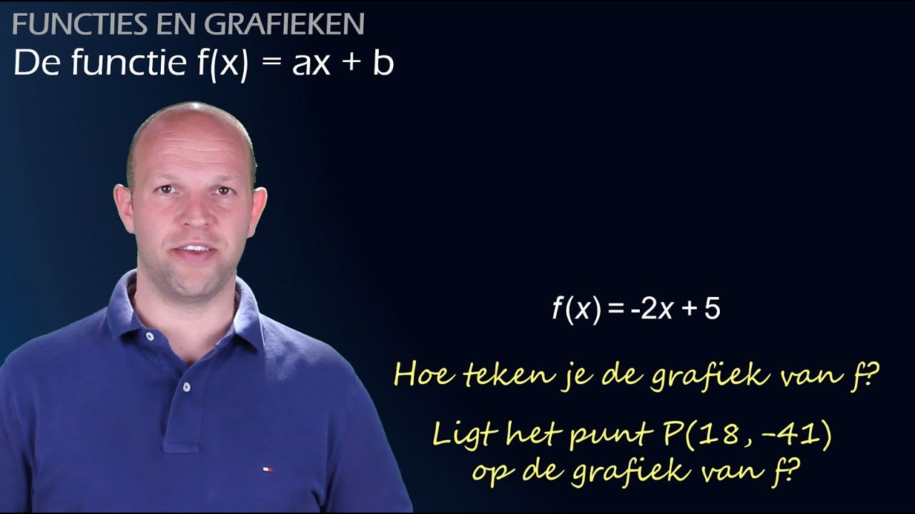 Hoe werk je met de lineaire functie f(x) = ax + b? (havo/vwo 3 ...