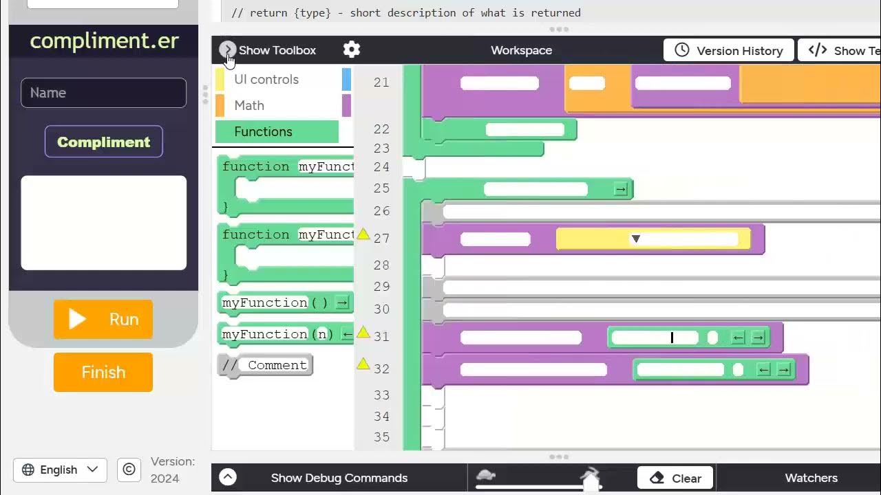 Unit 7 Lesson 3 Part 2 of 2: Parameters and Return Practice: AP CSP Code.org - YouTube