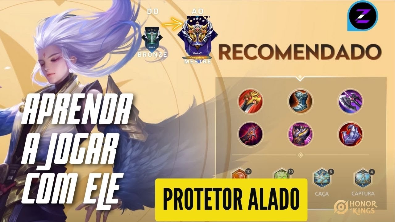 DO BRONZE AO MESTRE EM HONOR OF KINGS APRENDA A JOGAR DE PROTETOR ALADO ...