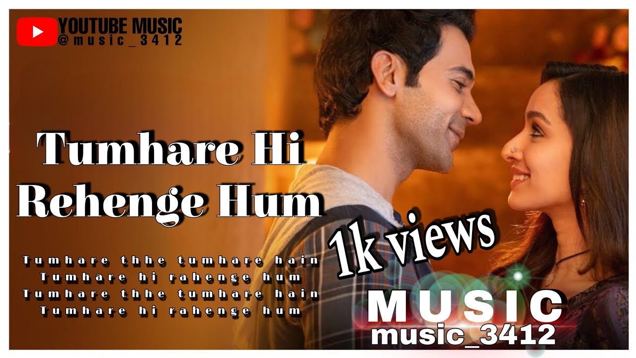 Tumhare Hi Rahenge Hum | Lyrics video | Lastest Songs | Trading video ...