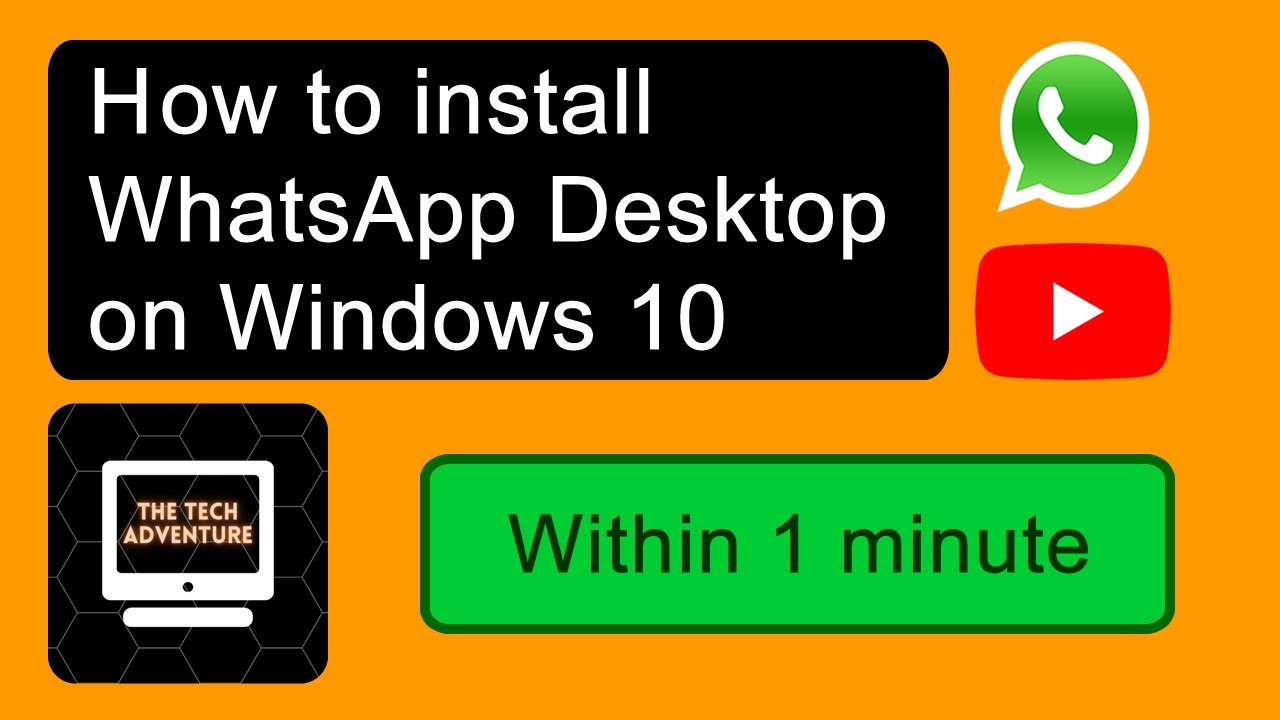 How to install WhatsApp desktop on Windows 10. #WhatsApp - YouTube