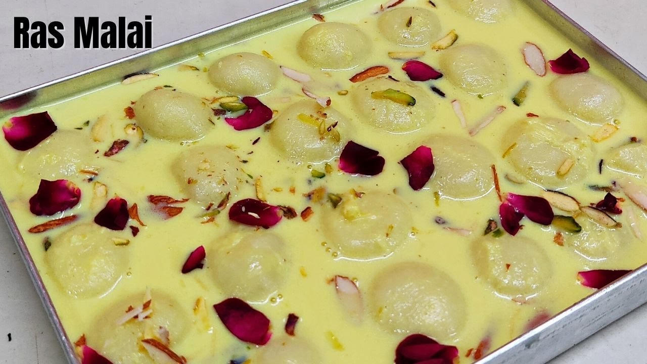 Angoori Rasmalai Recipe (Video)| How To Make Rasmalai|Holi Special ...