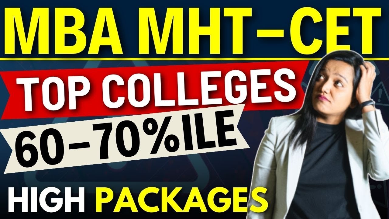60 to 70 %tile in MBA MHT CET 2024 Low Percentile MBA MAHCET Colleges # ...