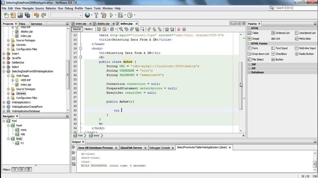 Creating a JSP Web Application That Interfaces With A Database - YouTube