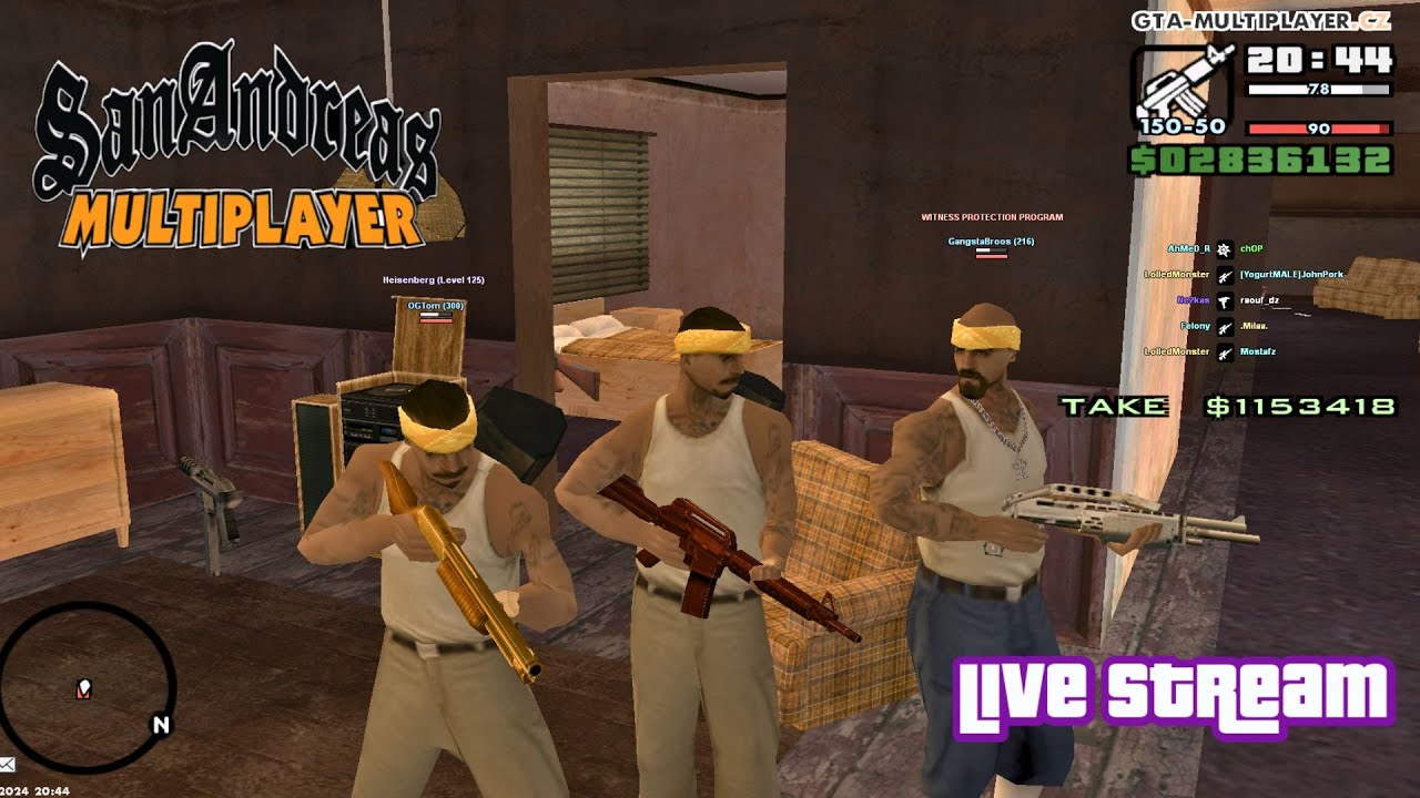 Friday! GTA San Andreas Multiplayer LIVE stream | SAMP WTLS 2 - YouTube