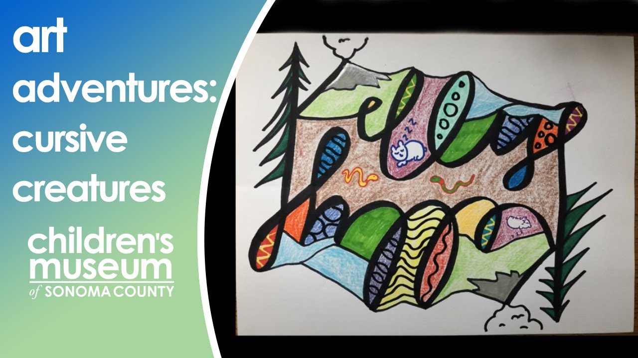 Cursive Creatures - Drawing Activity for Kids - YouTube