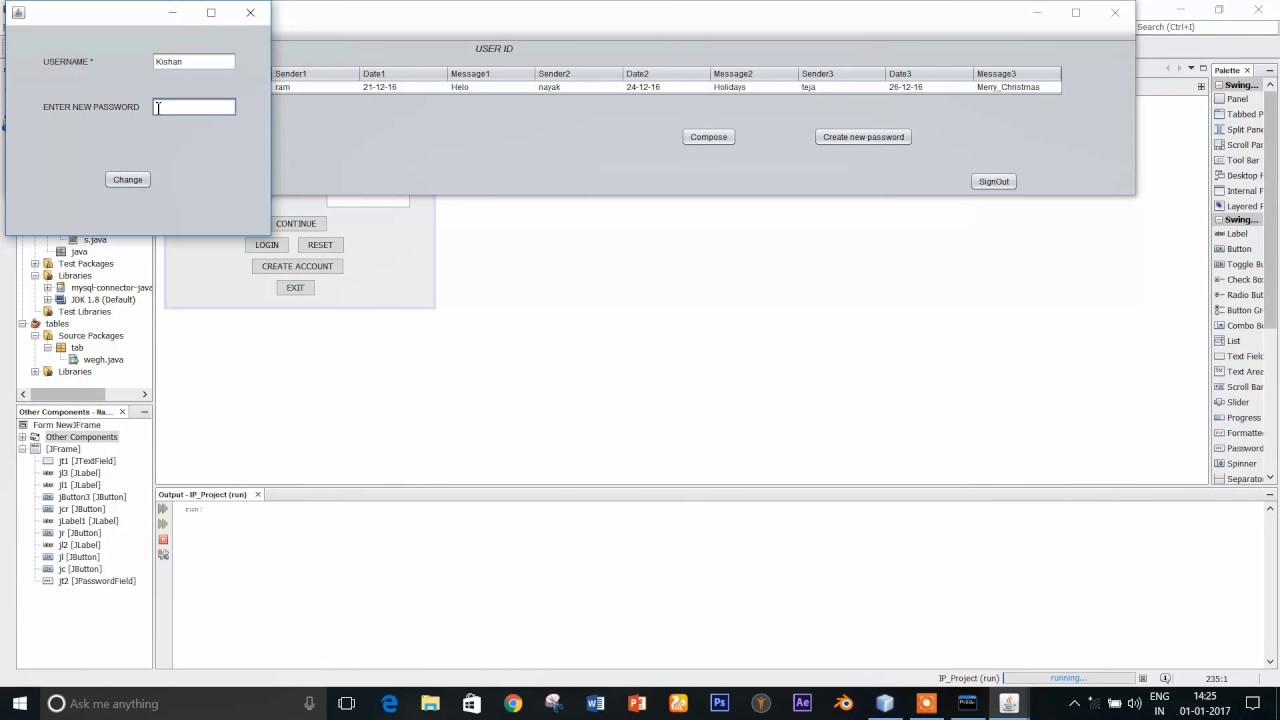 E Mail login form using mysql Connection to netbeans - YouTube