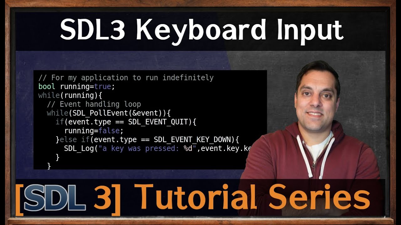 SDL3 more keyboard input - SDL_GetKeyboardState [SDL3 Episode 8] - YouTube