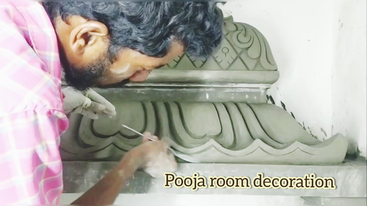 Pooja room design making// 😍//samy room//#poojaroomdesign - YouTube