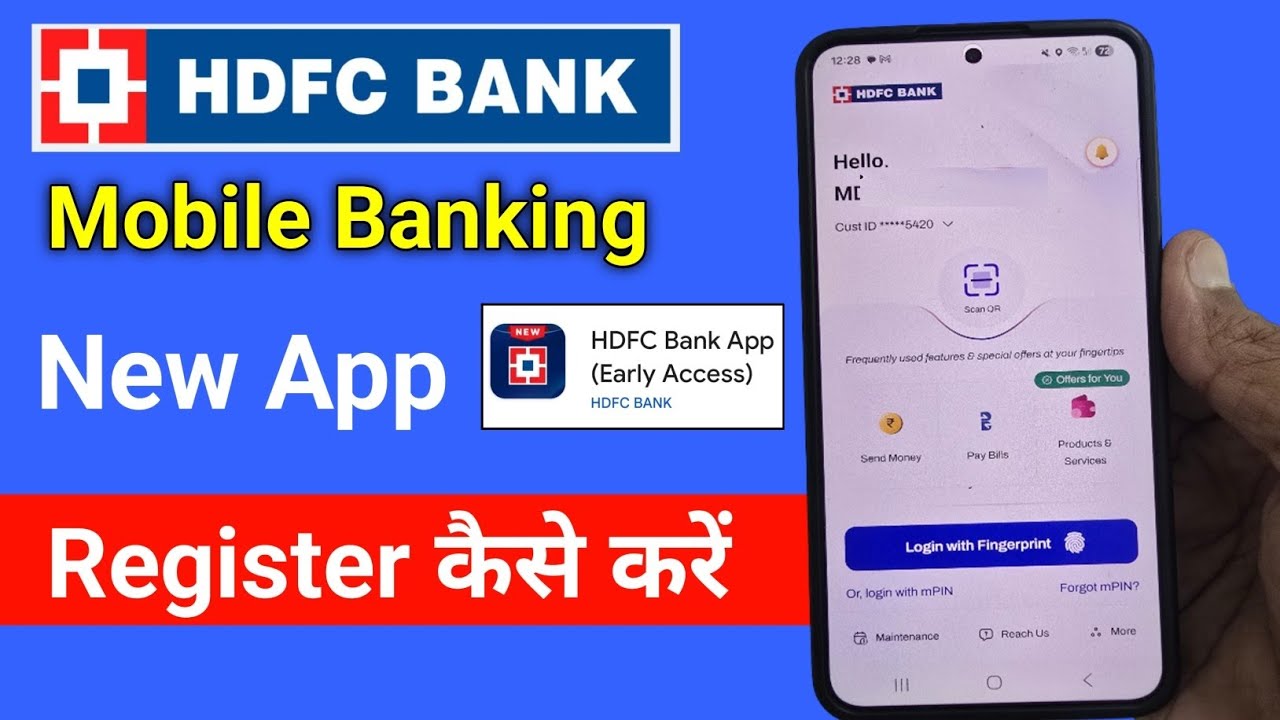 HDFC Bank App (Early Access) Register Kaise Kare | Hdfc Bank Mobile ...