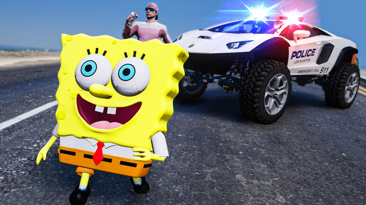 Breaking SpongeBob out of Prison in GTA 5 - YouTube
