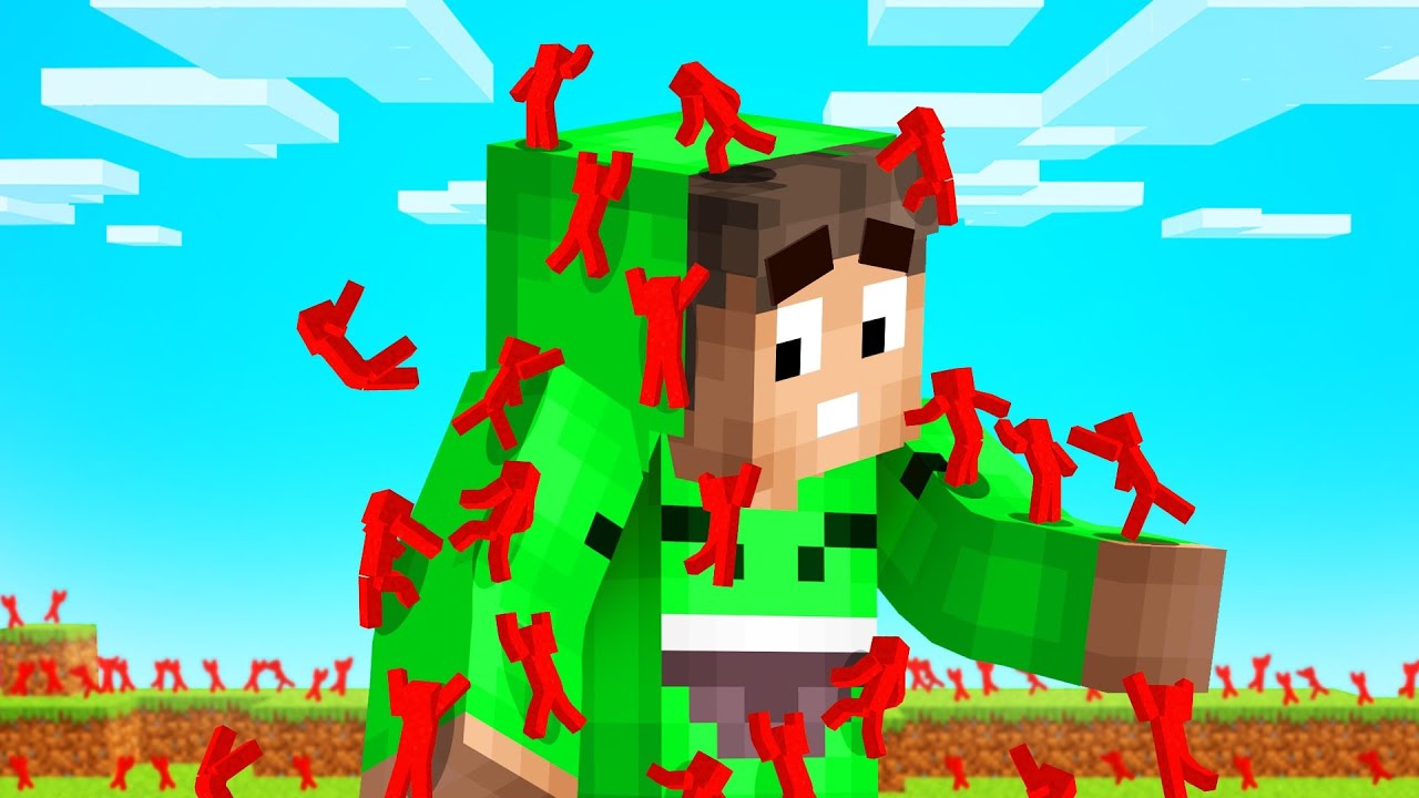 I Got Attacked By 10,000 Mini CLAY SOLDIERS In Minecraft... - YouTube