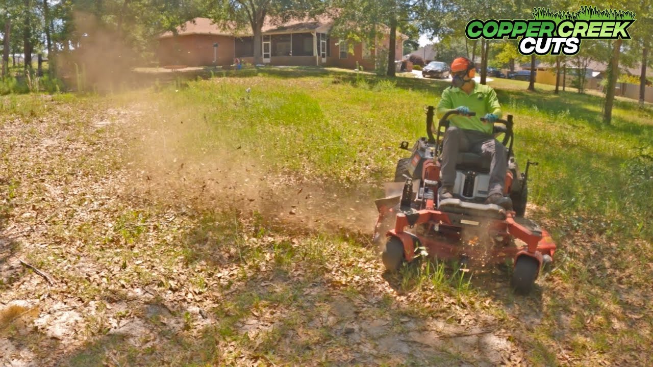 Big TORO Saves The Day Mowing Vacant Lot - YouTube