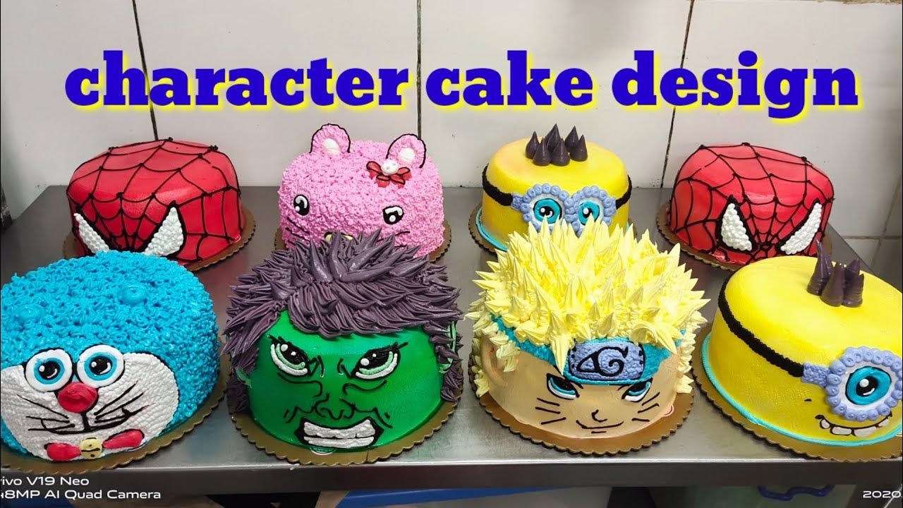 5 amazing character cake ideas compilation /tutorial/ using boiled ...
