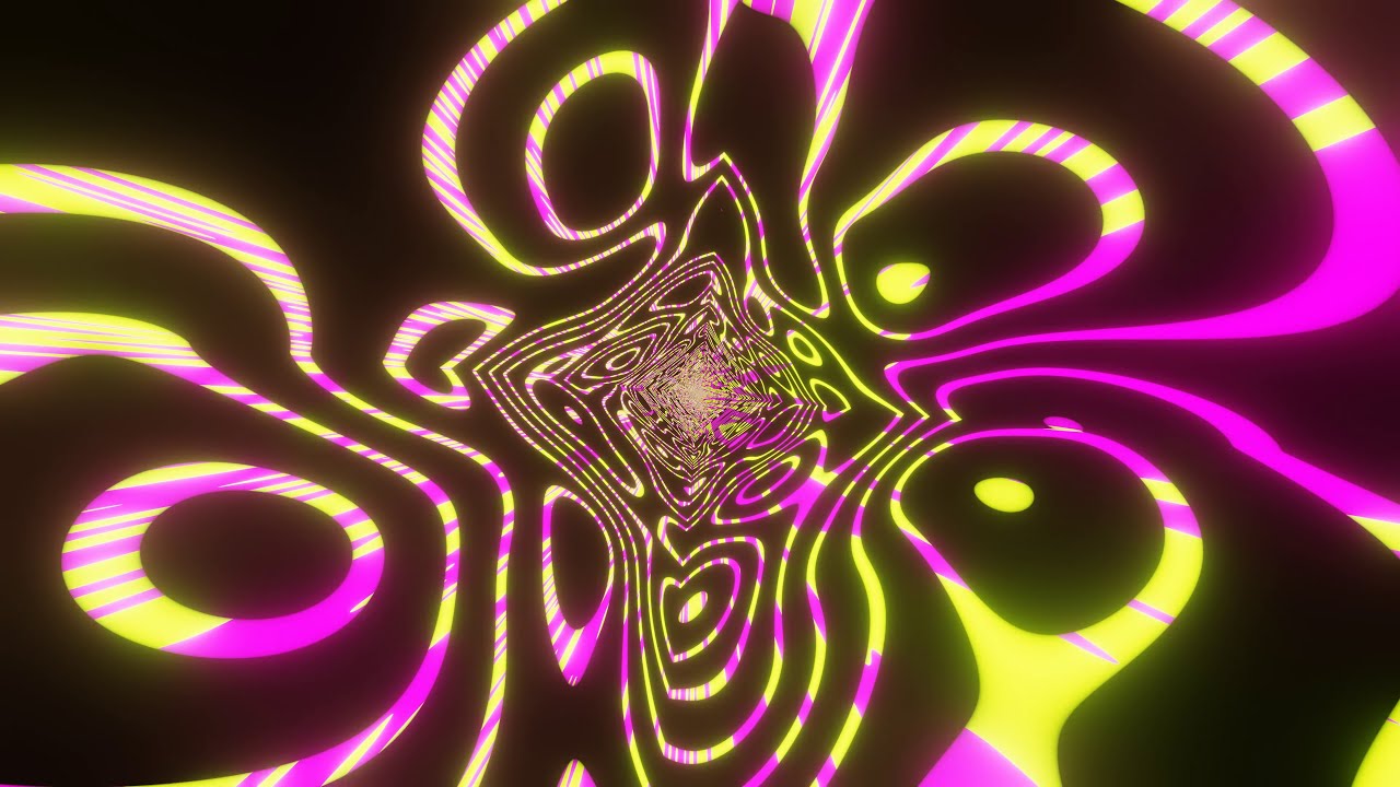 4K Psychedelic Rings Tunnel - Free Color Changing Screensaver - YouTube