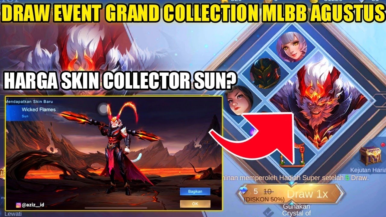 DRAW EVENT GRAND COLLECTION MLBB AGUSTUS 2022!! INI HARGA SKIN ...