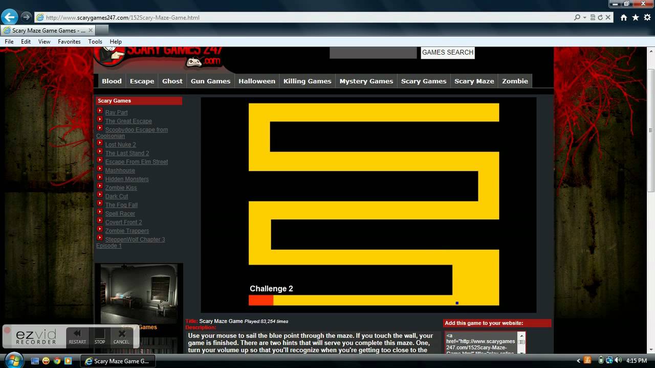 scary maze fail - YouTube