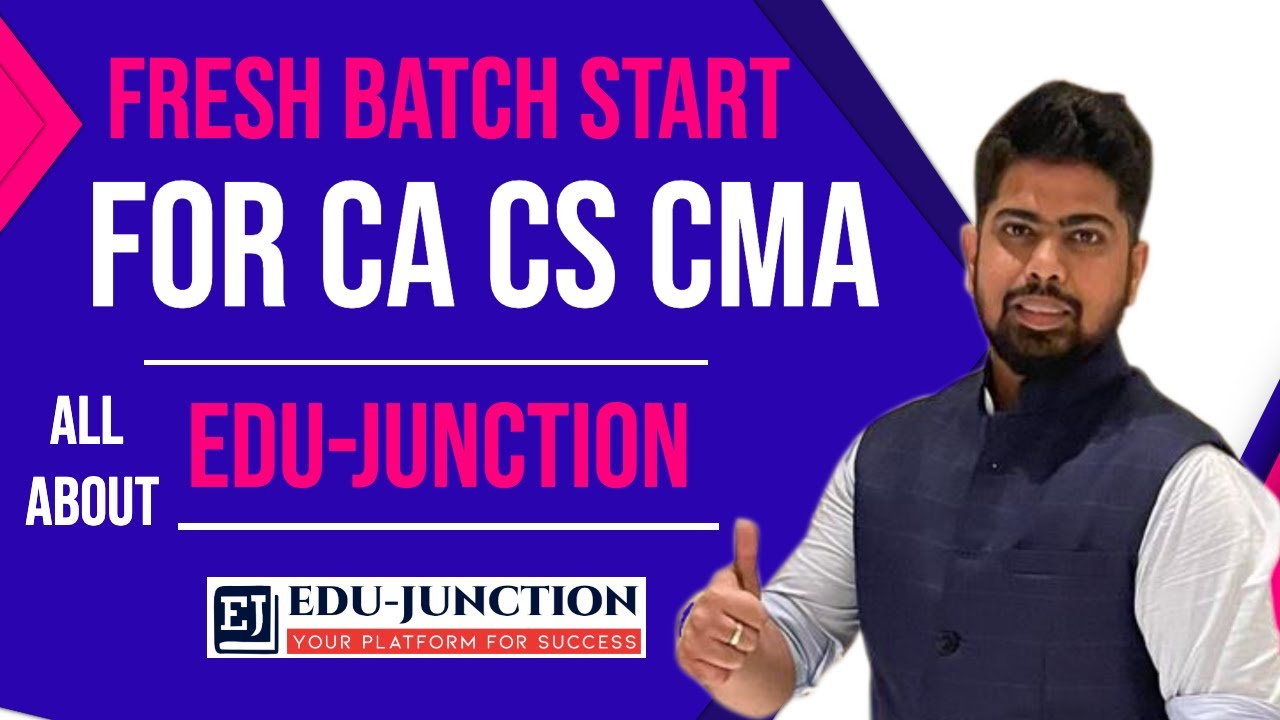 Welcome to Edu Junction ! Why Edu Junction ? CA CS CMA - YouTube