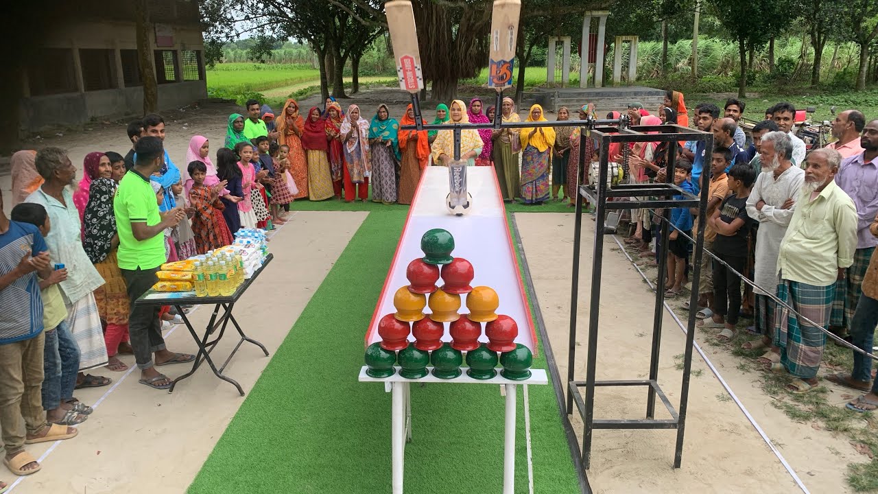 Breaking the tower with the ball passing through the bat barrier is a ...