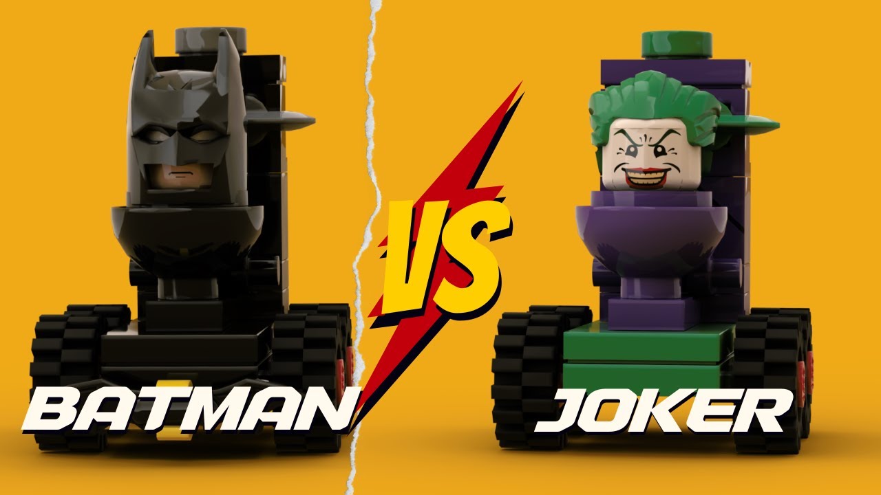 Get Ready for an Epic Battle: Building LEGO Batman vs Joker Skibidi ...