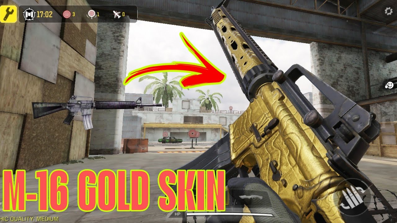||Opening M-16 Gold Skin || playing with M-16 #codm @RKchowdhury001 ...