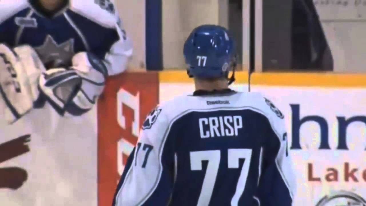 Connor Crisp One-Time Slapshot Goal vs Niagra (11/22/13) - YouTube