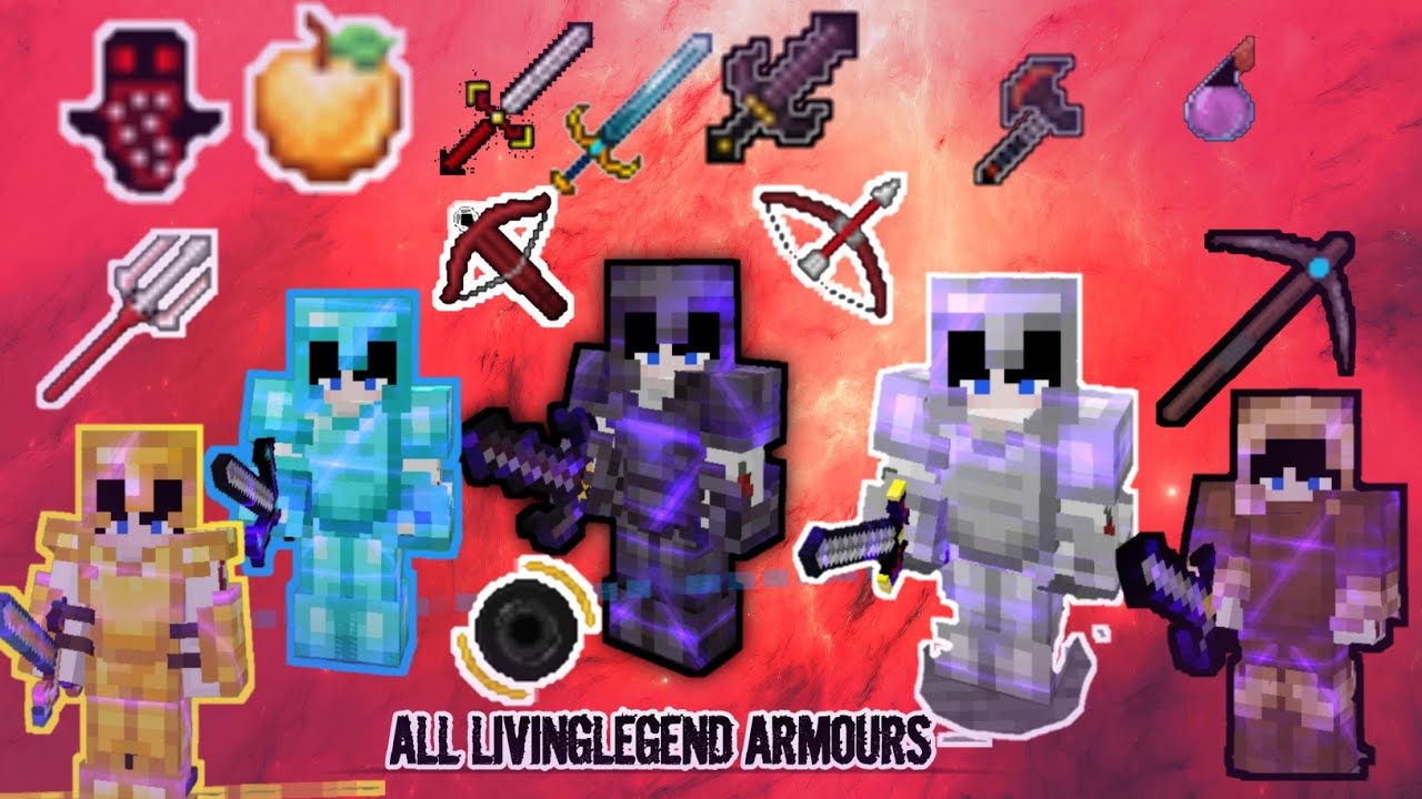 BEST PVP TEXTURE PACK WITH ALL LIVINGLEGEND ARMOUR - YouTube