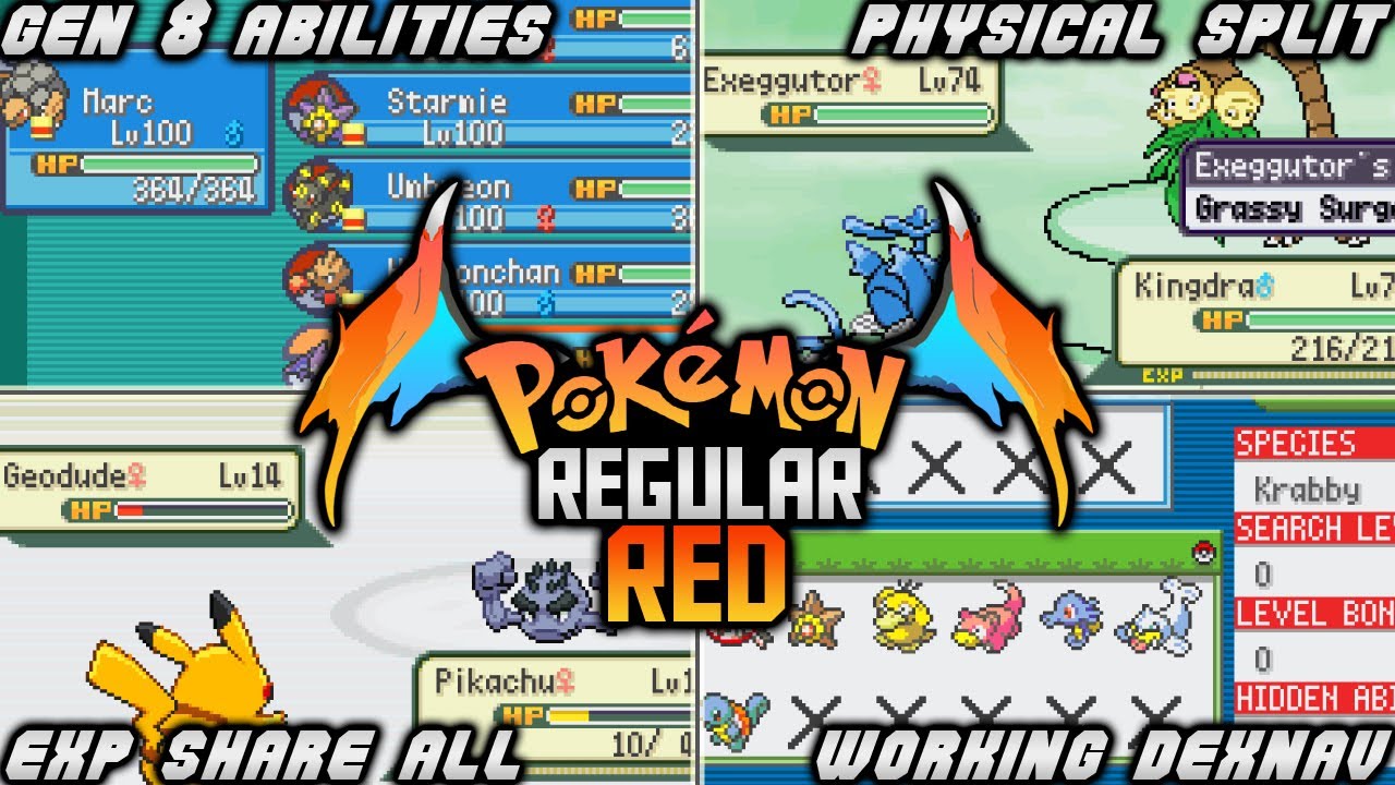 [NEW] Pokemon Regular Red - ROM With CFRU Features, Exp Share All ...