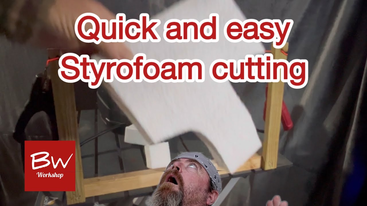 Styrofoam cutting and shaping fast and easy - YouTube