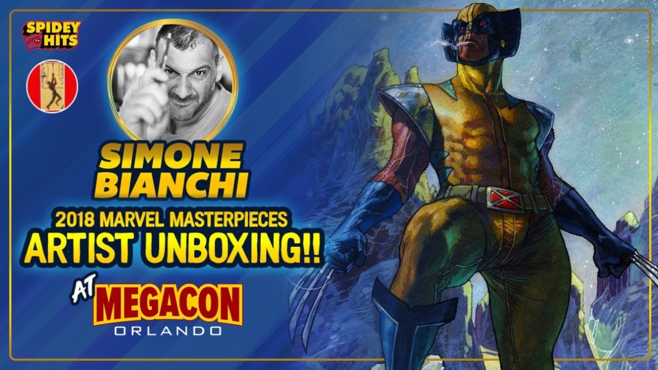 Artist Unboxing | Simone Bianchi 2018 Marvel Masterpieces artist - YouTube