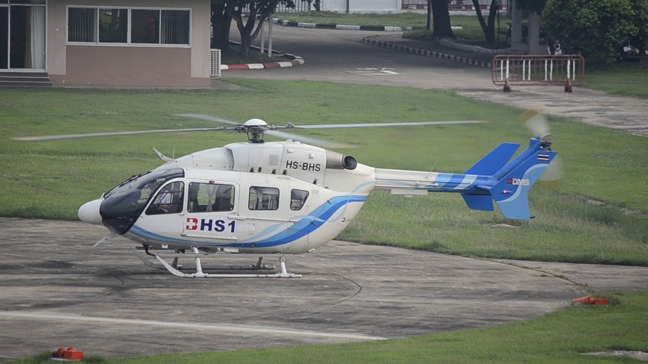 Eurocopter EC145 Helicopter Engine Startup and Takeoff. (Full HD) - YouTube