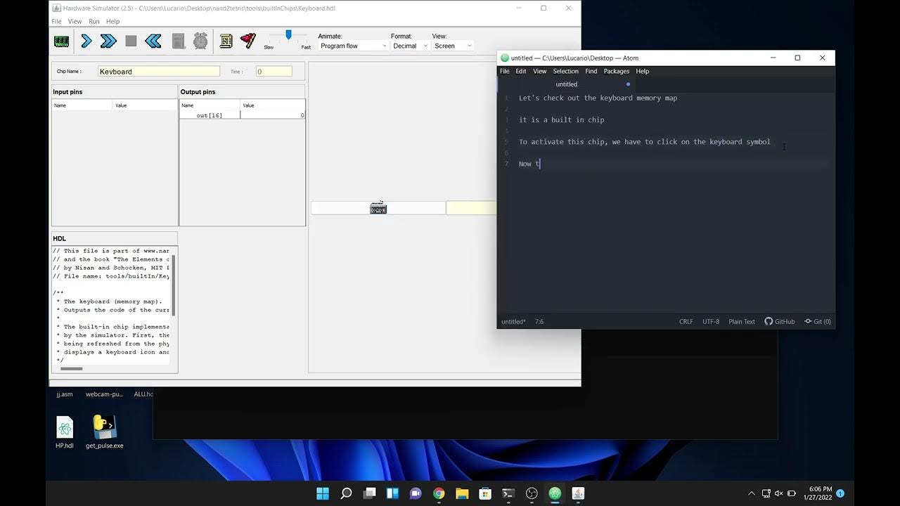 Keyboard Chip Hardware Simulator (Nand2Tetris) - YouTube