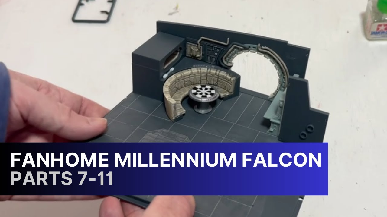 Fanhome Star Wars 1/43 Millennium Falcon, parts 7-11 - YouTube